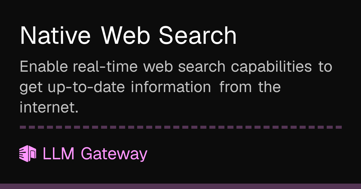 Native Web Search